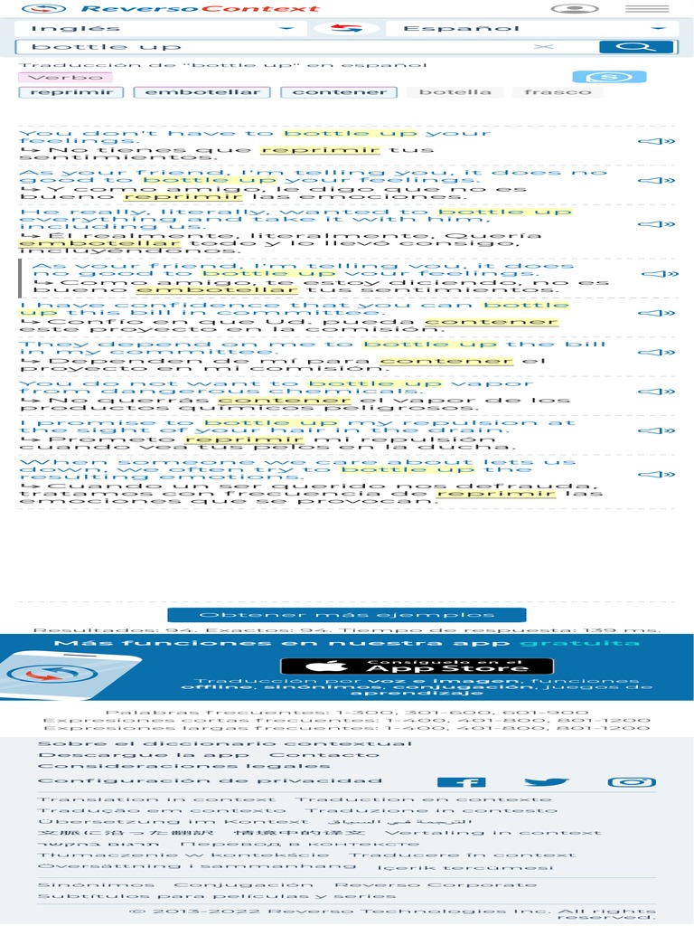 Bottle Up - Traducción Al Español - Ejemplos Ingl | PDF | Crecimiento personal y profesional ...