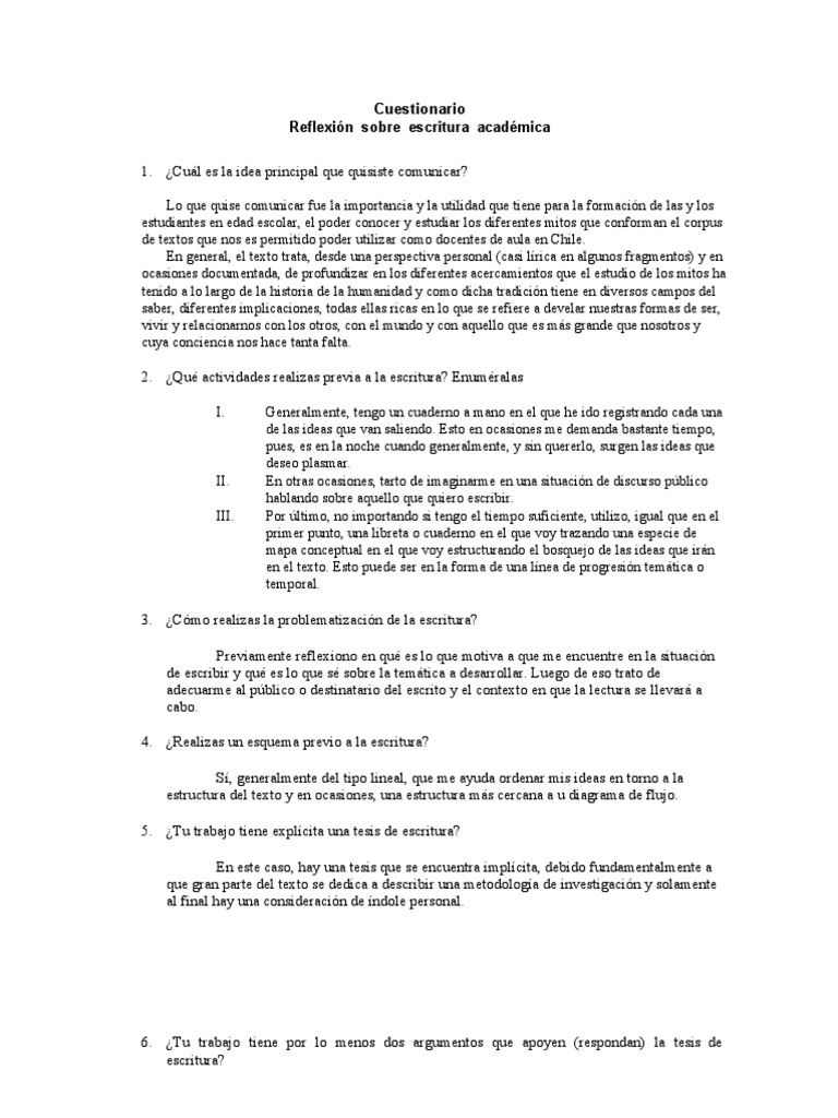 Reflexiones sobre escritura académica | PDF | Escritura | Science