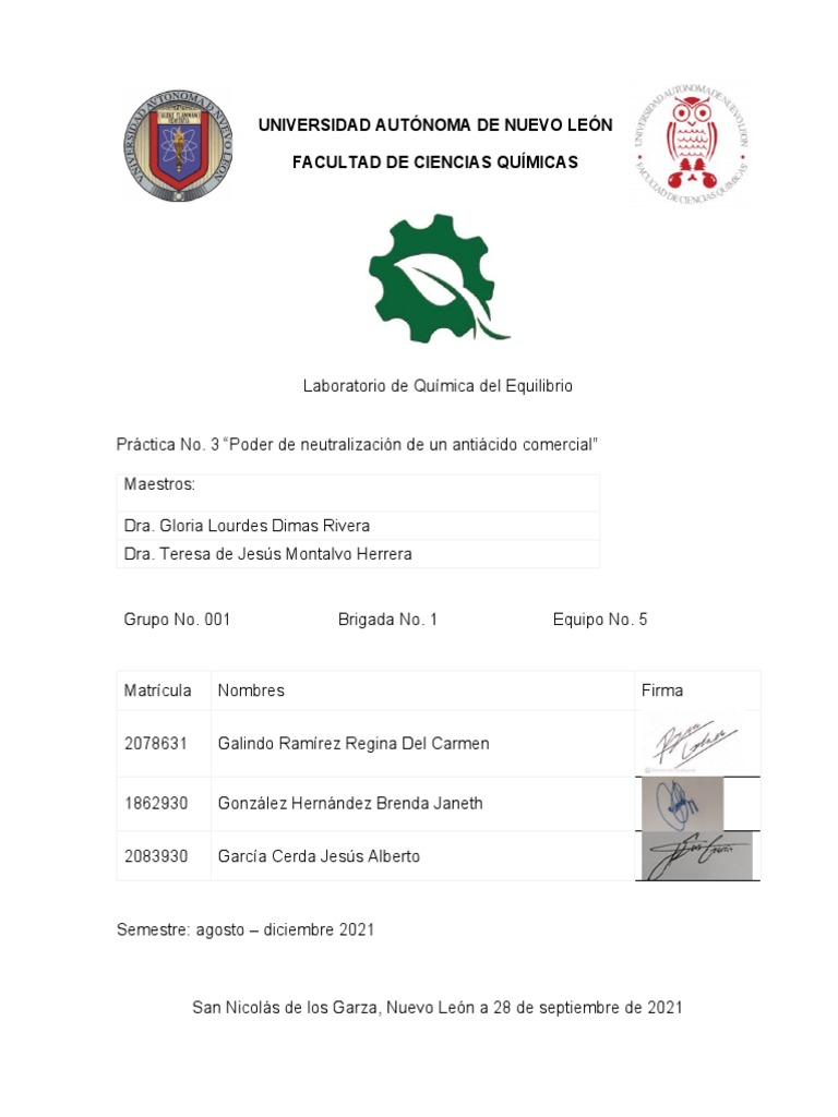 Reporte Pract3 | PDF | Valoración | Química