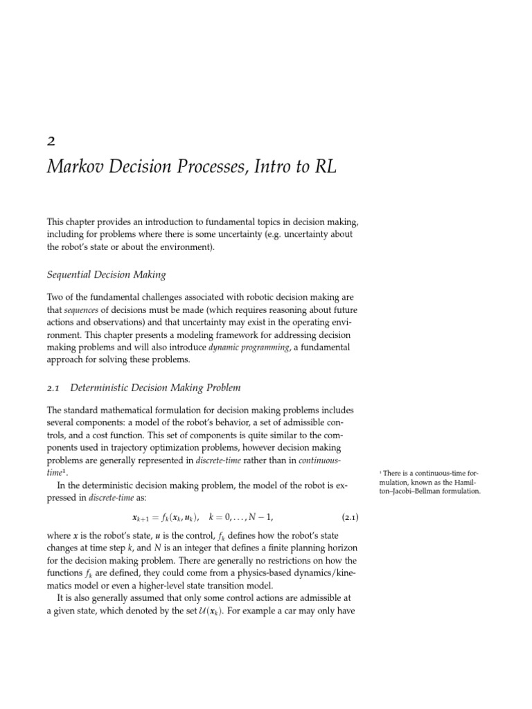 Cs237b Lecture 3 Download Free Pdf Dynamic Programming Mathematical Optimization