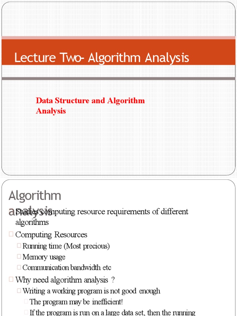 Lecture 2 | PDF | Time Complexity | Integer (Computer Science)