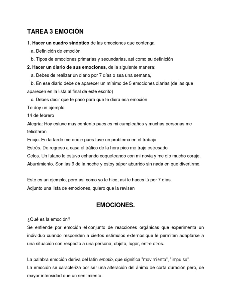 Emociones | PDF | Temor | Las emociones