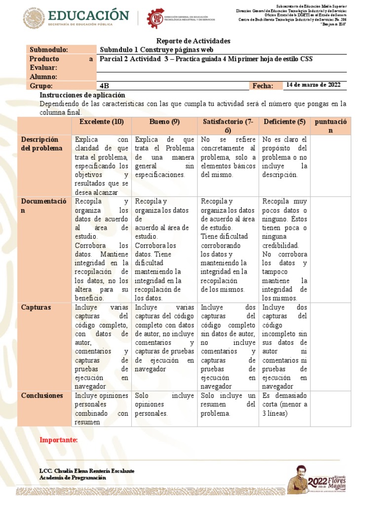 Reporte Actividad | PDF | Informática | Desarrollo de software