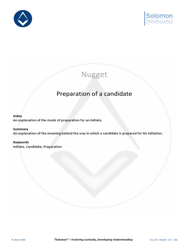 EN - 0114d - Preparation of The Candidate | Download Free PDF ...