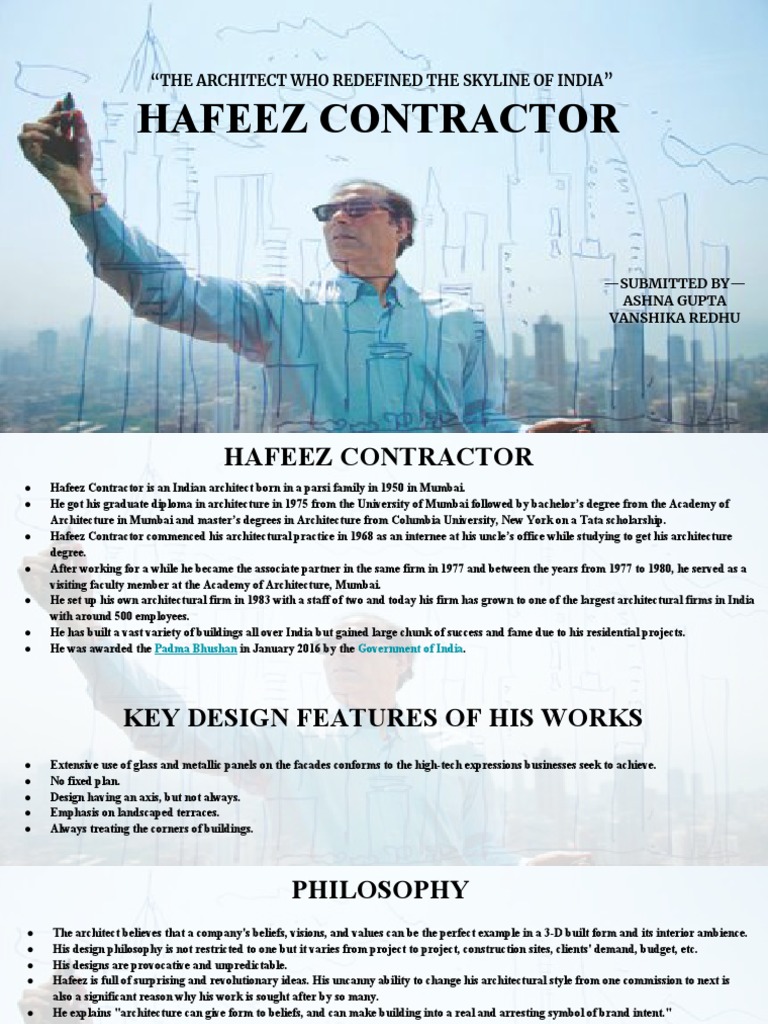Hafeez Contractor: Redefining Indian Architecture | PDF | Countertop | Tile