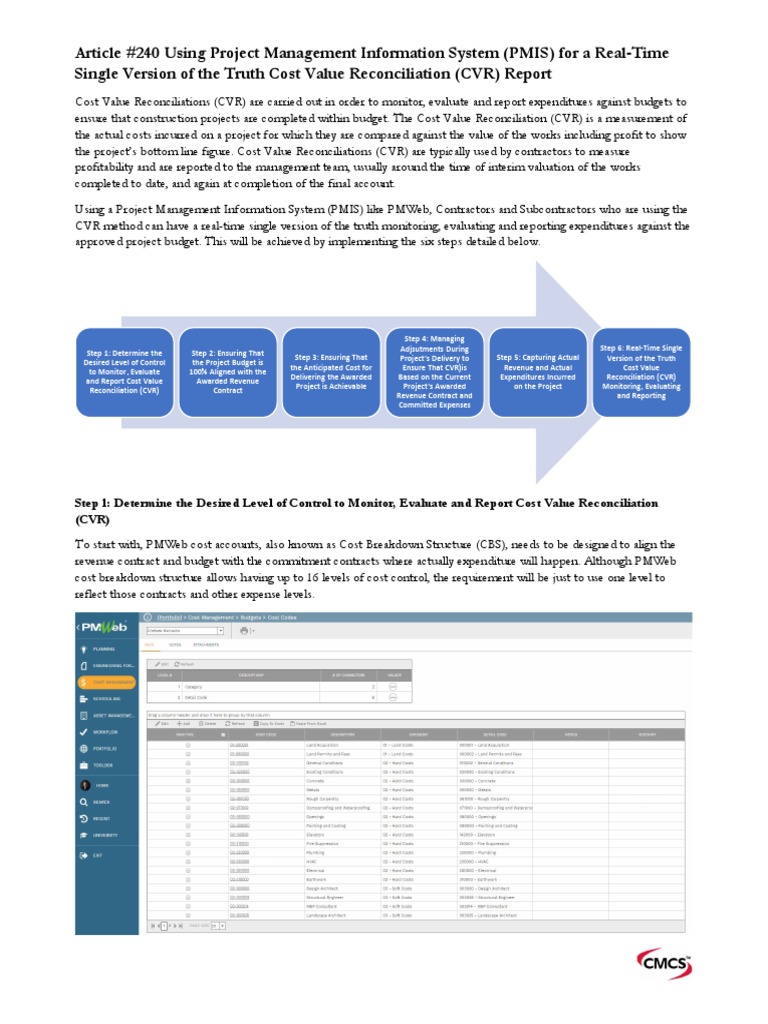 Real-Time CVR Reporting in Construction | PDF | Expense | Cost