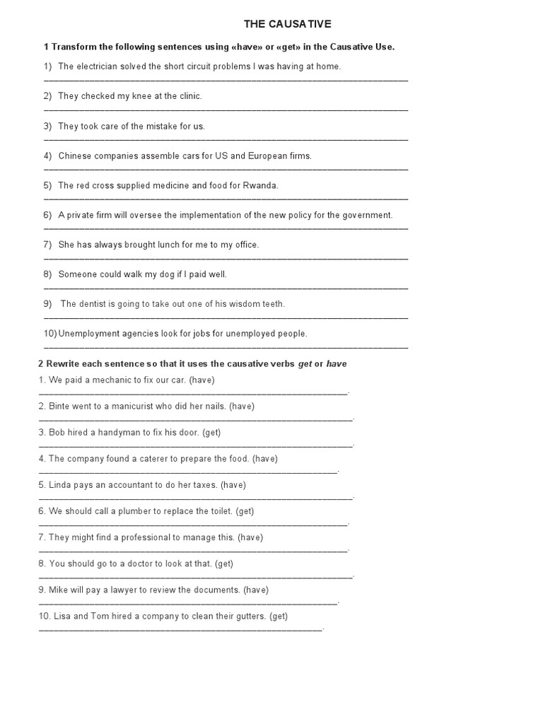 The Causative 1-2jhgfh H F | PDF