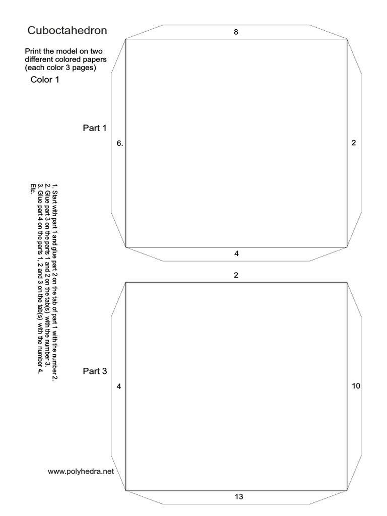Large Cuboctahedron | PDF | Printing | Publishing