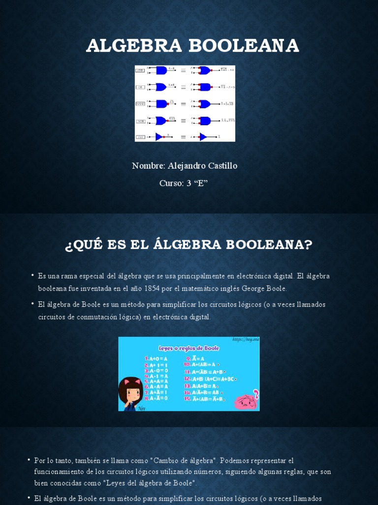 Algebra Booleana | PDF