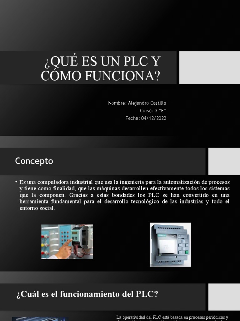 Qué es y cómo funciona un PLC | PDF | Controlador lógico programable ...