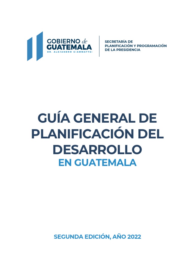 Guia General de Planificación Del Desarrollo | PDF | Planificación ...
