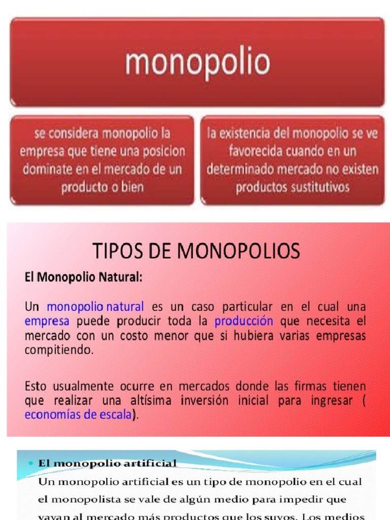 Conceptos Monopolio | PDF
