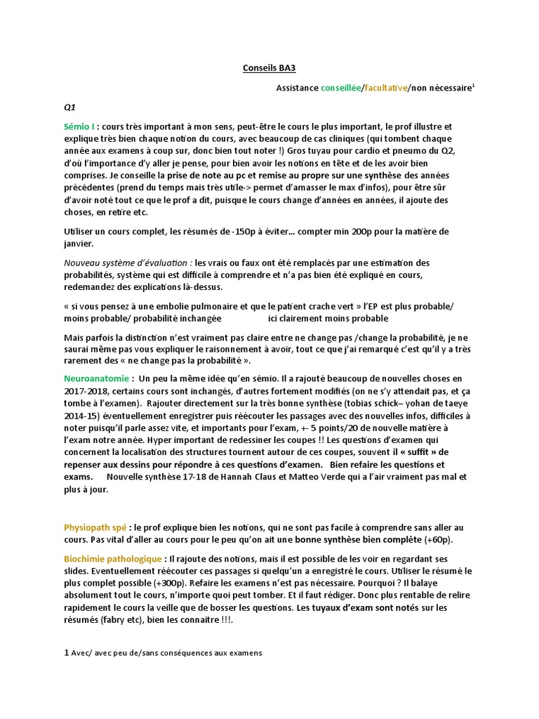 Conseils Ba3 Luca | PDF | Arts du langage et discipline | Développement personnel