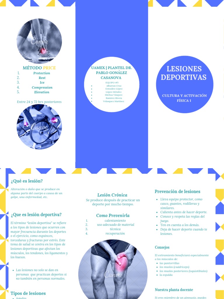 Lesiones Deportivas PDF | PDF | Causas de la muerte | Enfermedades y trastornos
