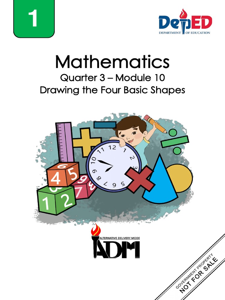Math1 - Q3 - Ver4 - Mod10 - Drawing The Four Basic Shapes PDF | PDF
