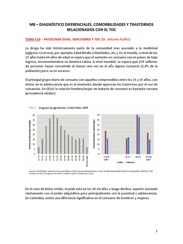 Resumen M8 PDF | PDF | La dependencia de sustancias | Desorden obsesivo compulsivo
