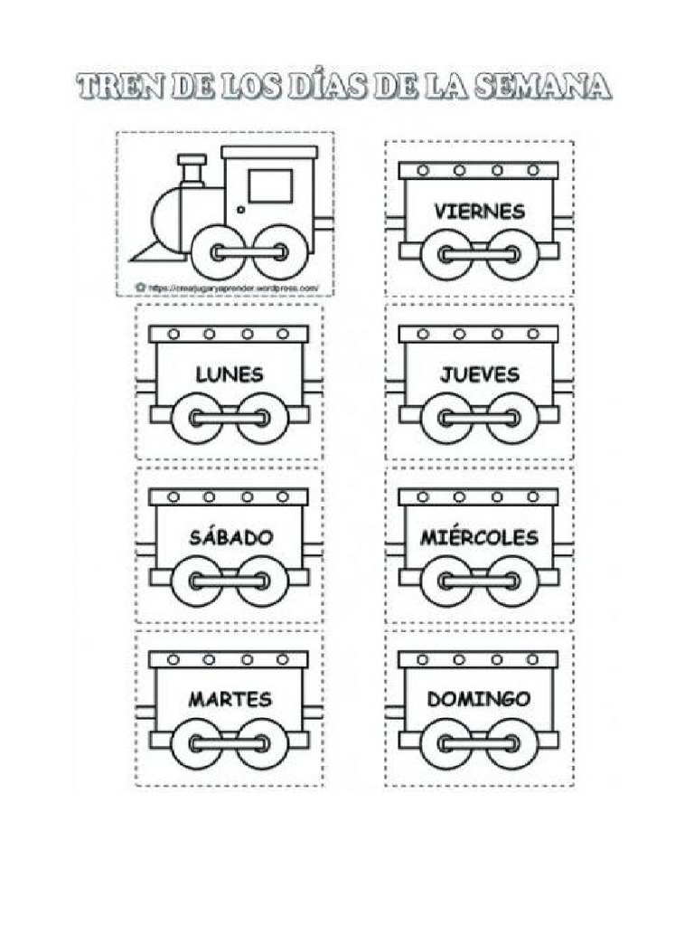 Canción Infantil: Días de la Semana | PDF | Artes del Lenguaje y ...