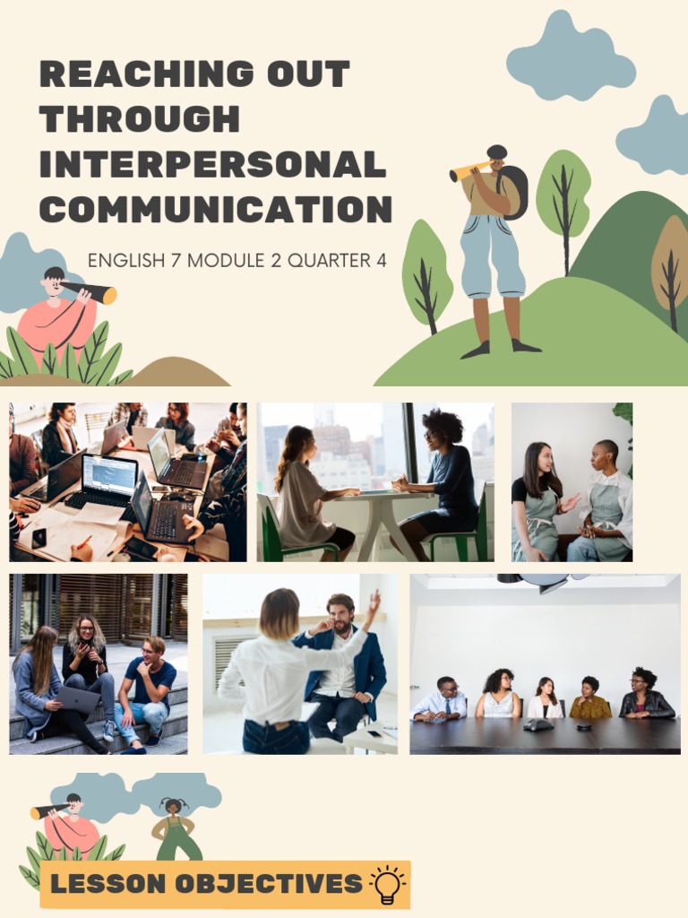 Eng7 Q4 Mod2 Reaching Out Through Interpersonal Communication | PDF | Communication ...