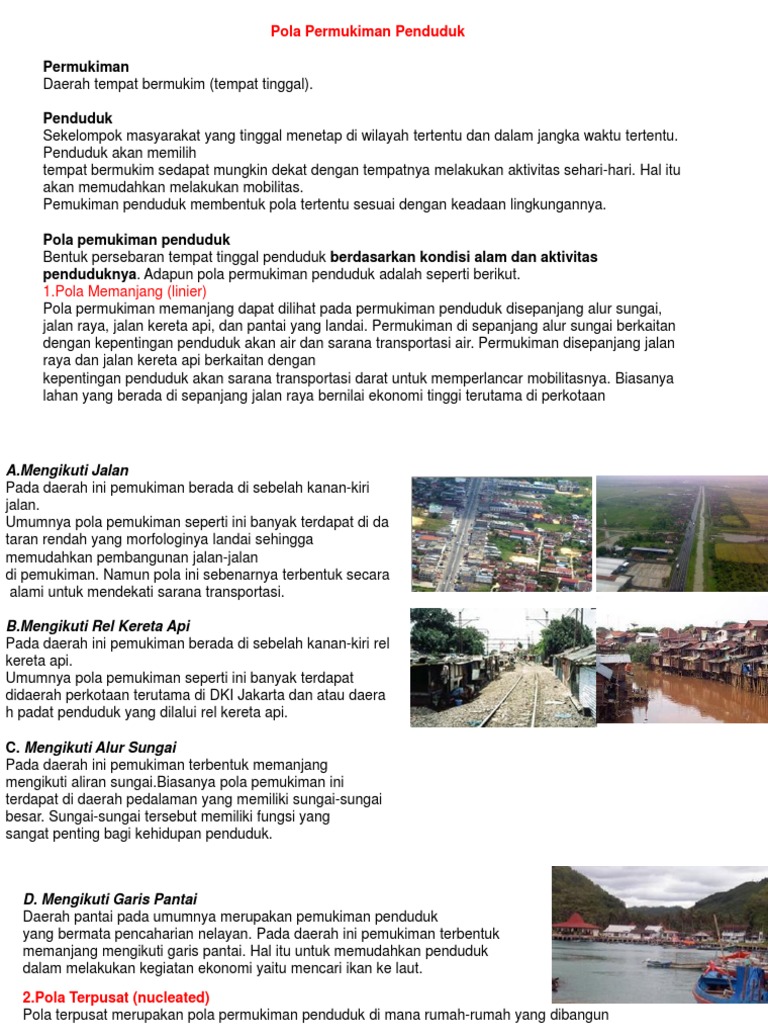 M 10 Pola Permukiman | PDF