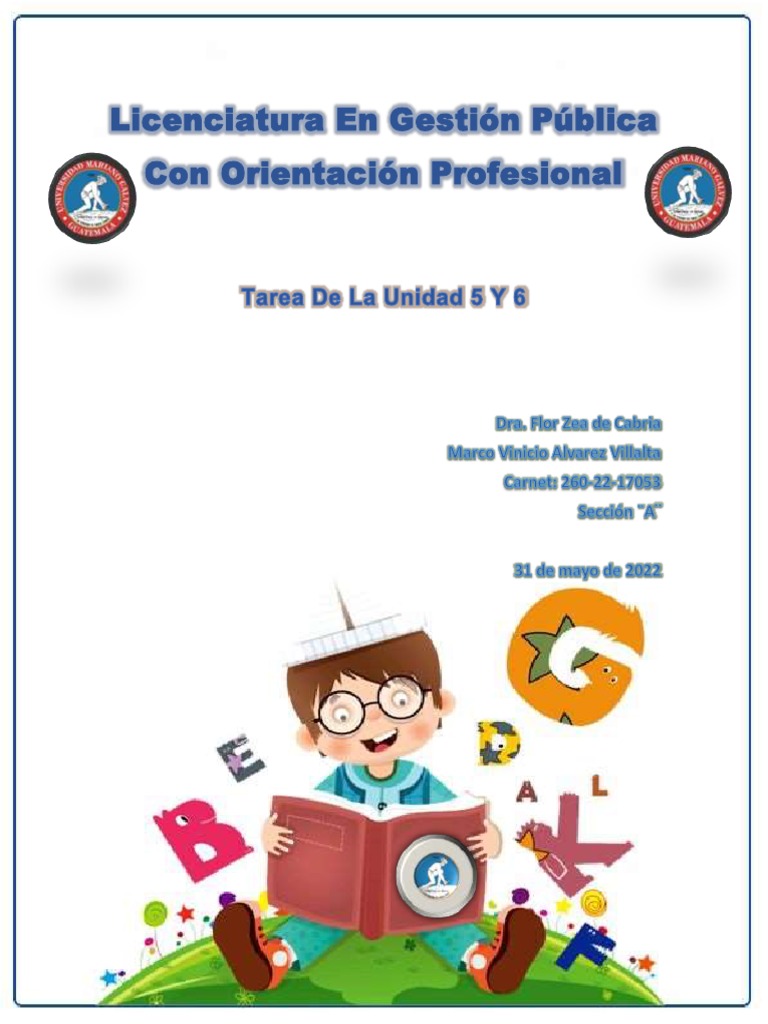 Tarea de La Unidad 5 Y 6 UMG PDF | PDF | Coma | Lingüística