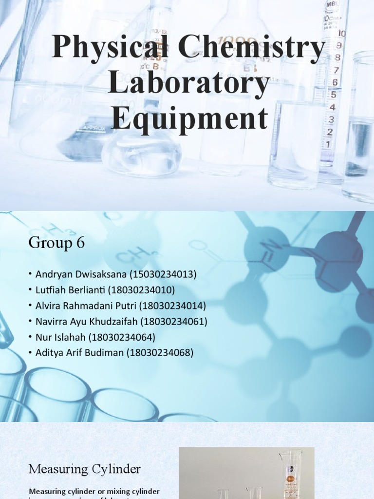 Physical Chemistry Laboratory Equipment-1 | PDF