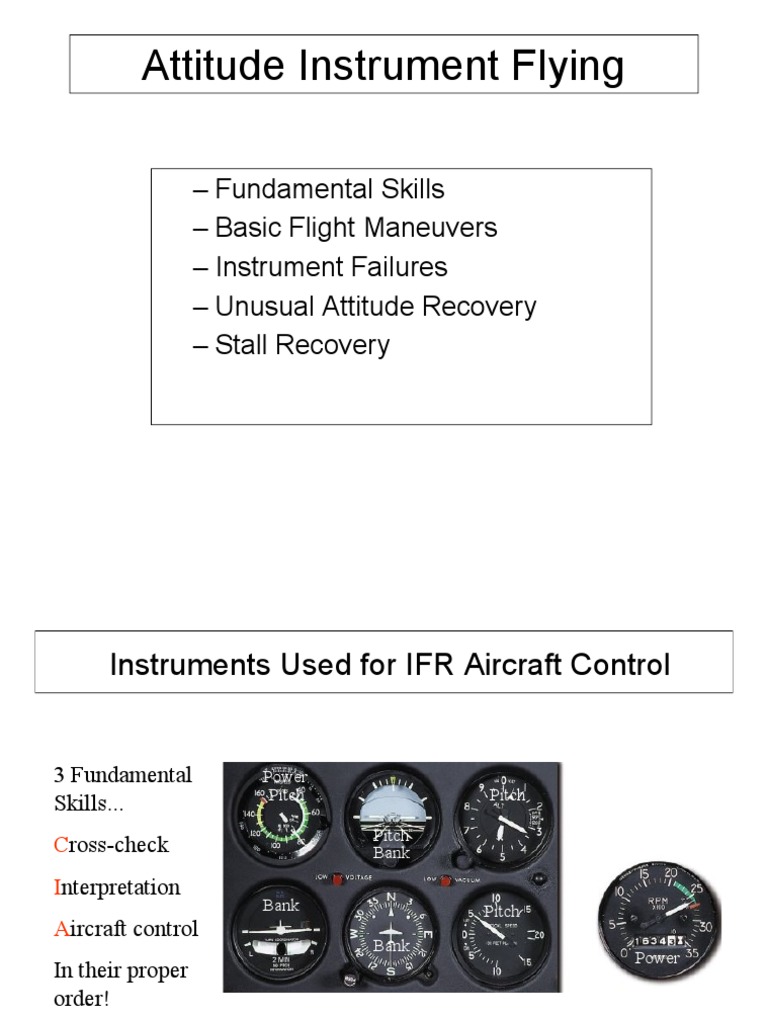 05 Attitude Instrument Flying | PDF | Aviation | Aerospace