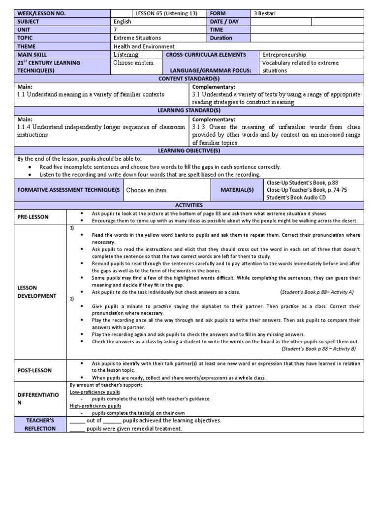 Lesson 65 | PDF | Learning | Pedagogy