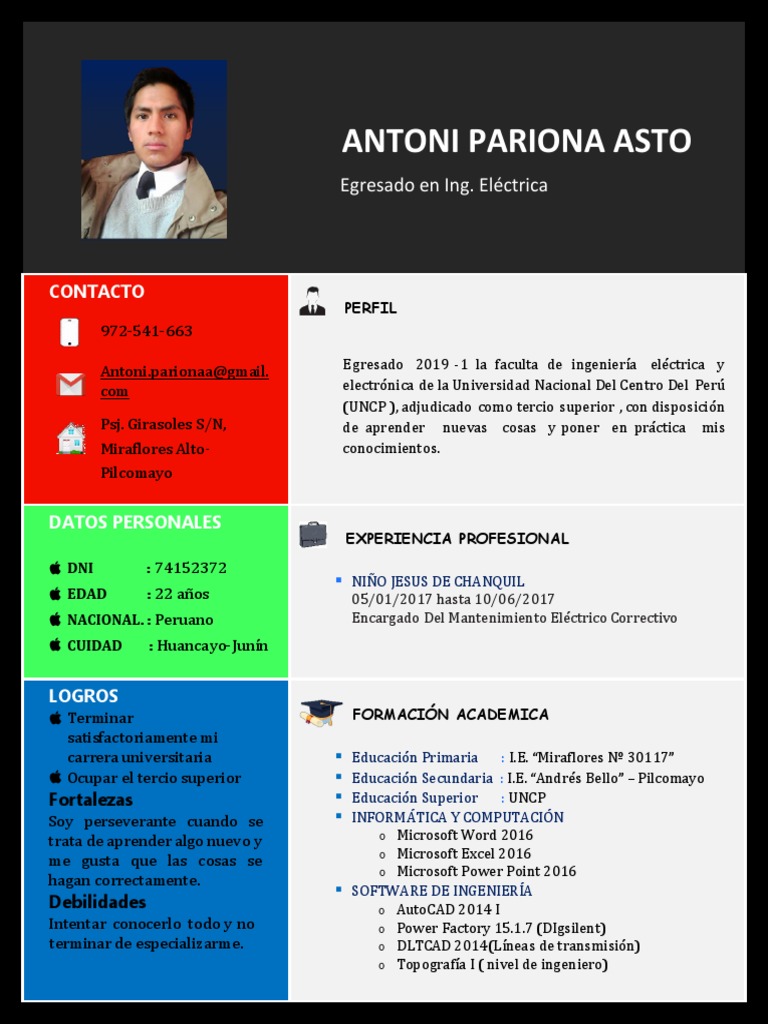 Cv-Antoni Pariona-07-19 | PDF