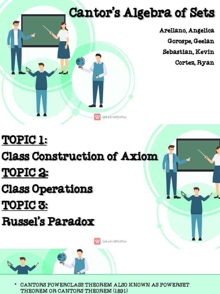 Cantors Algebra of Sets | PDF | Set (Mathematics) | Mathematics