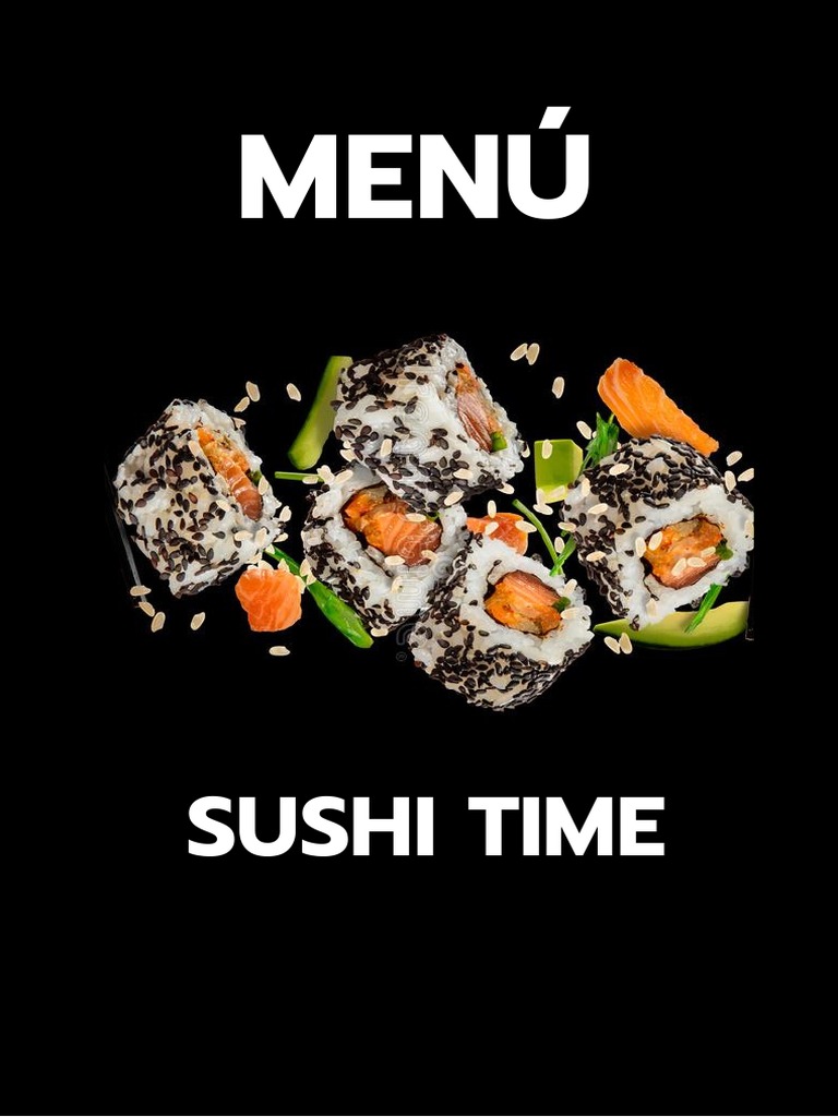 Menú Sushi Time-2 | PDF | Sushi | Mariscos
