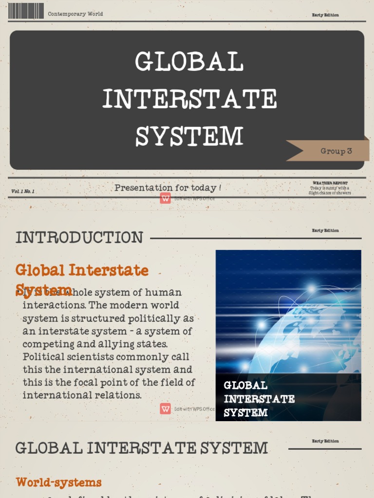 Global Interstate System | PDF | World Systems Theory | International ...
