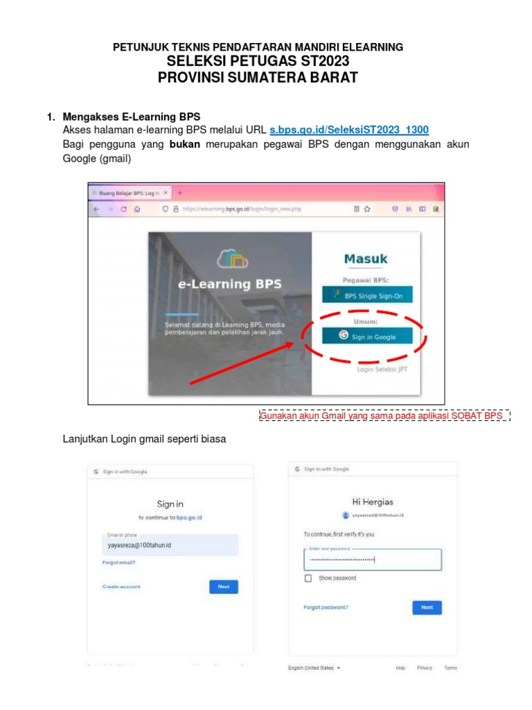 Petunjuk Seleksi Calon Peserta ST2023 - 1371 | PDF