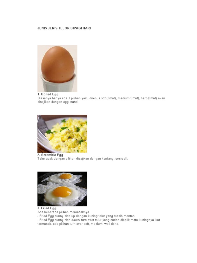 Jenis Telur | PDF