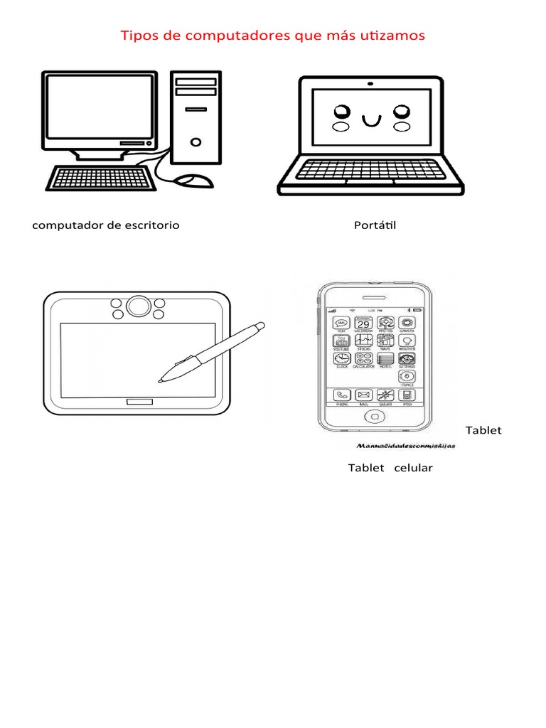 Tipos de Computadores Que Más Utizamos | PDF
