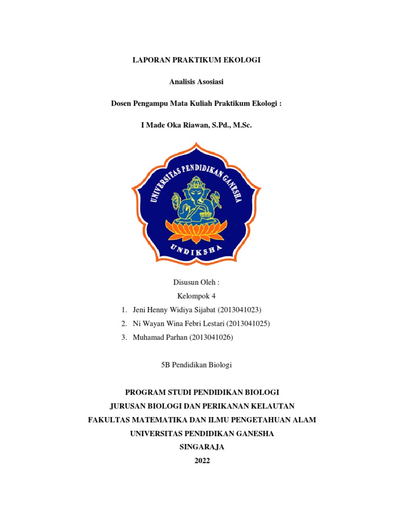 Laporan Praktikum Ekologi | PDF
