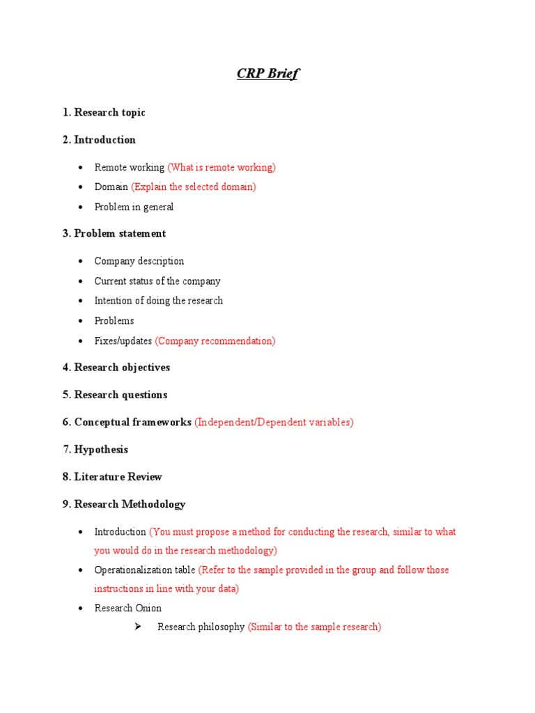 CRP Brief | PDF