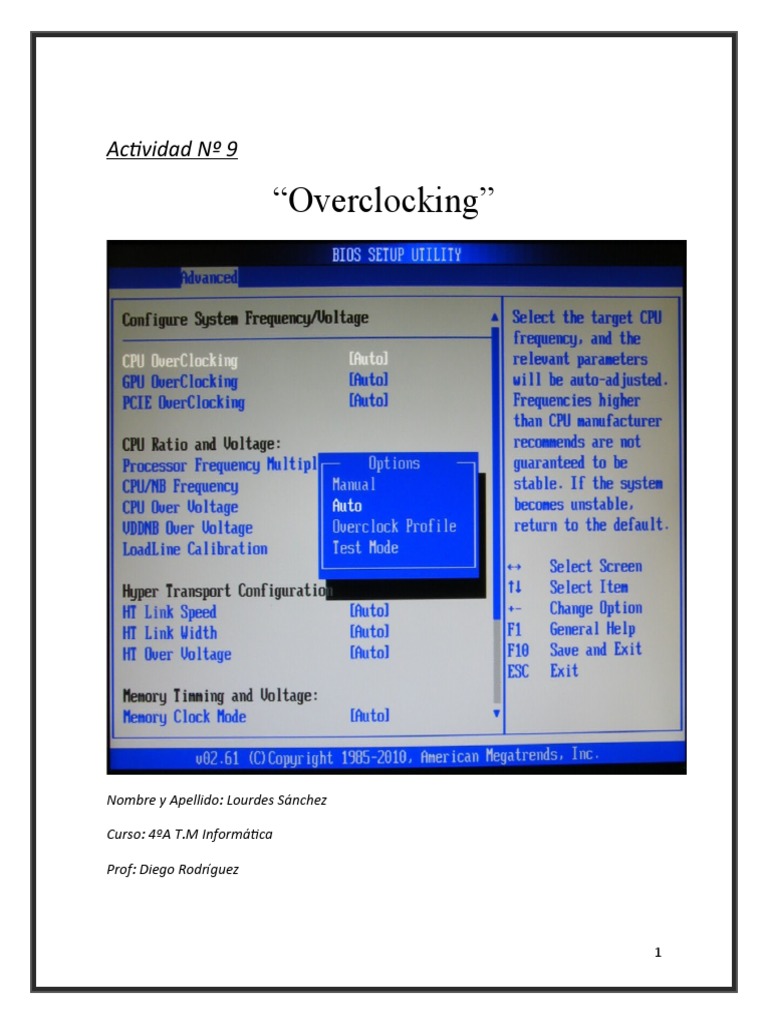 Guía Completa de Overclocking CPU | PDF | Unidad Central de procesamiento | Bios