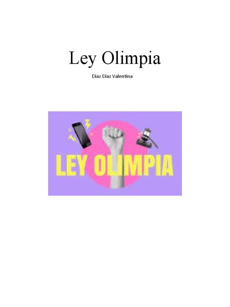 Ley Olimpia Info | PDF | Derechos humanos | Etica Aplicada
