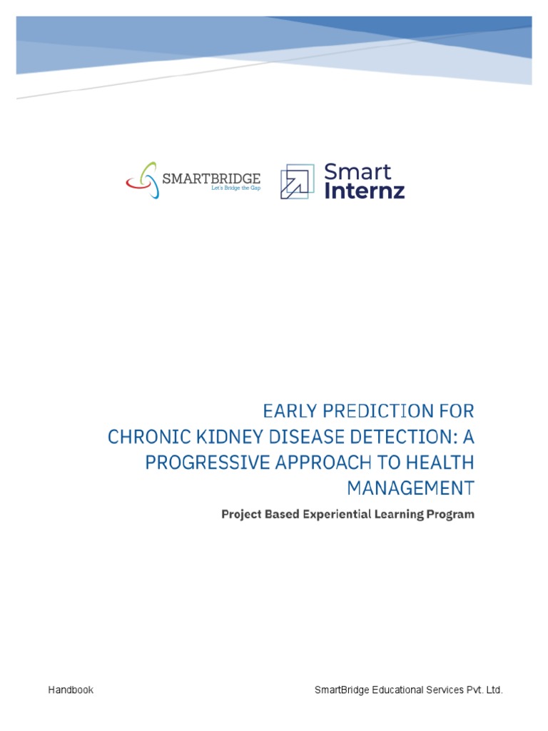 Early Prediction For Chronic Kidney Disease Detection A Progressive Approach To Health ...