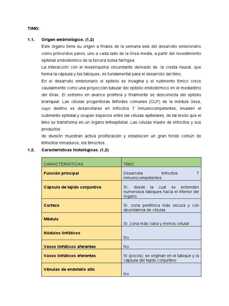 Timo Pdf Ganglio Linfático Sistema Linfático