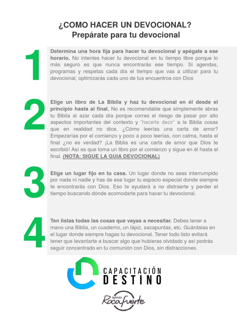 Como Hacer Un Devocional | PDF | Oración | Dios