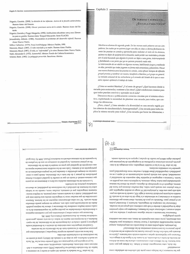 Bendersky Aizencang - de Formas y Formatos Escuela para Todos | PDF