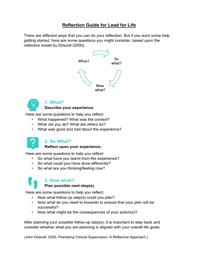 Reflection Guide | PDF