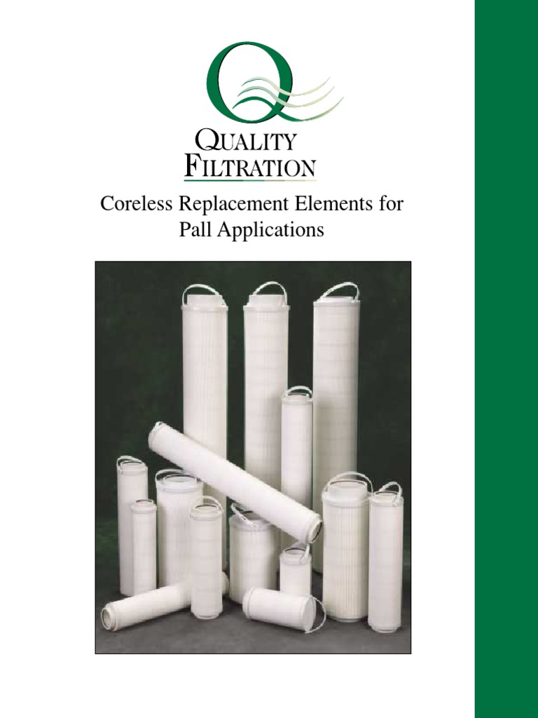 Coreless Replacement Elements For Pall Applications | PDF
