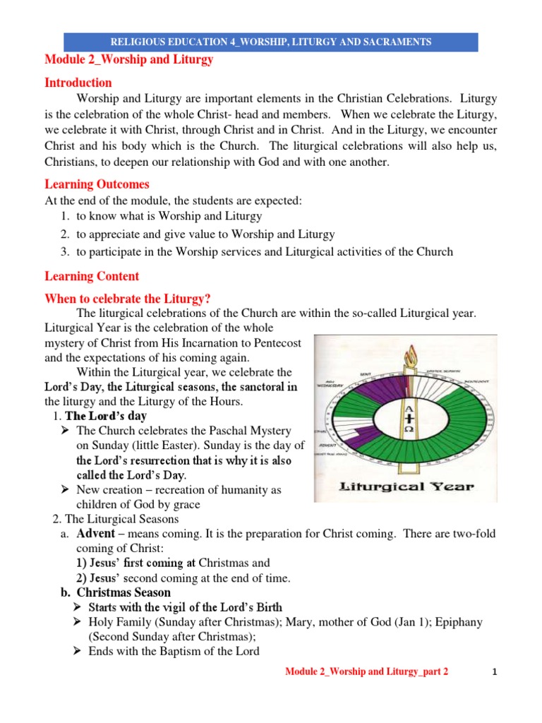 Rel Ed 4 - Module 2 - Part 2 - SC | PDF | Liturgical Year | Easter