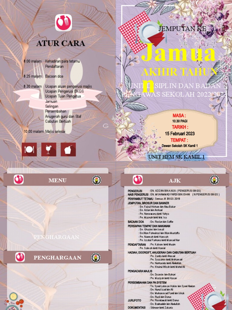 Buku Program Jamuan Disiplin | PDF