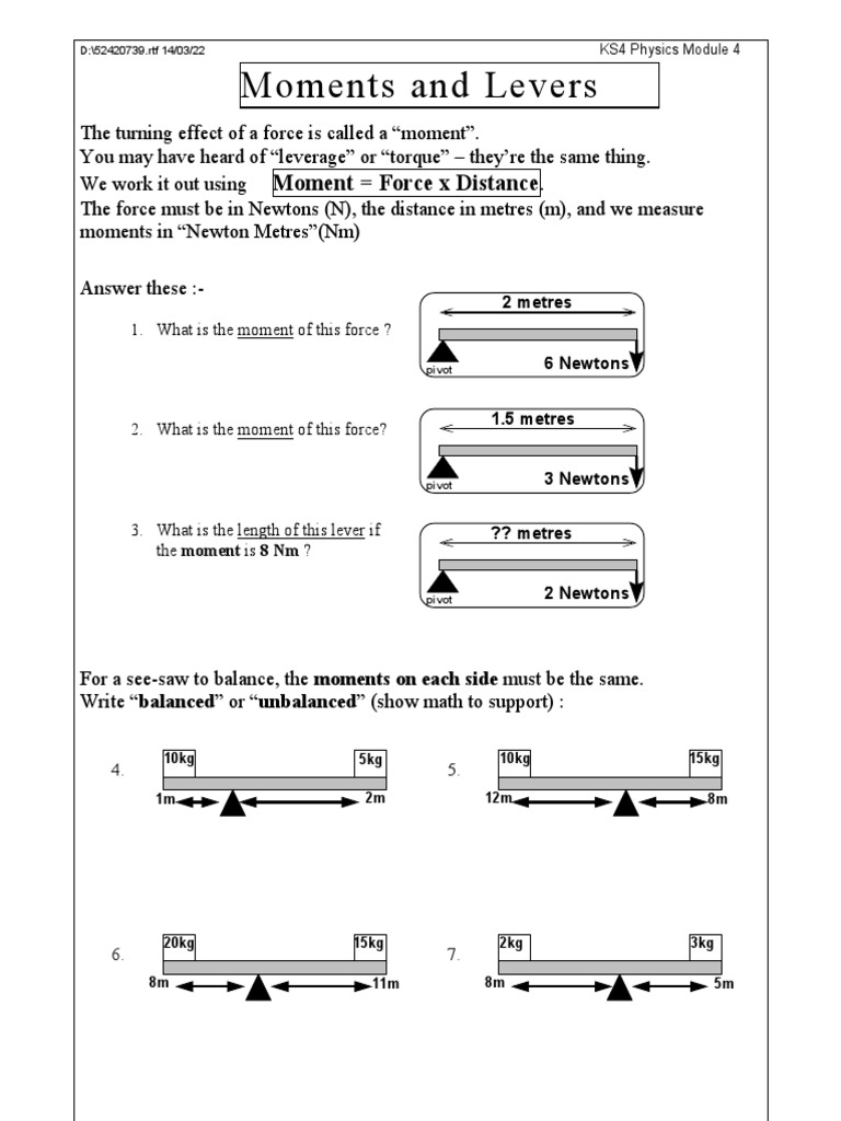 Moment | PDF