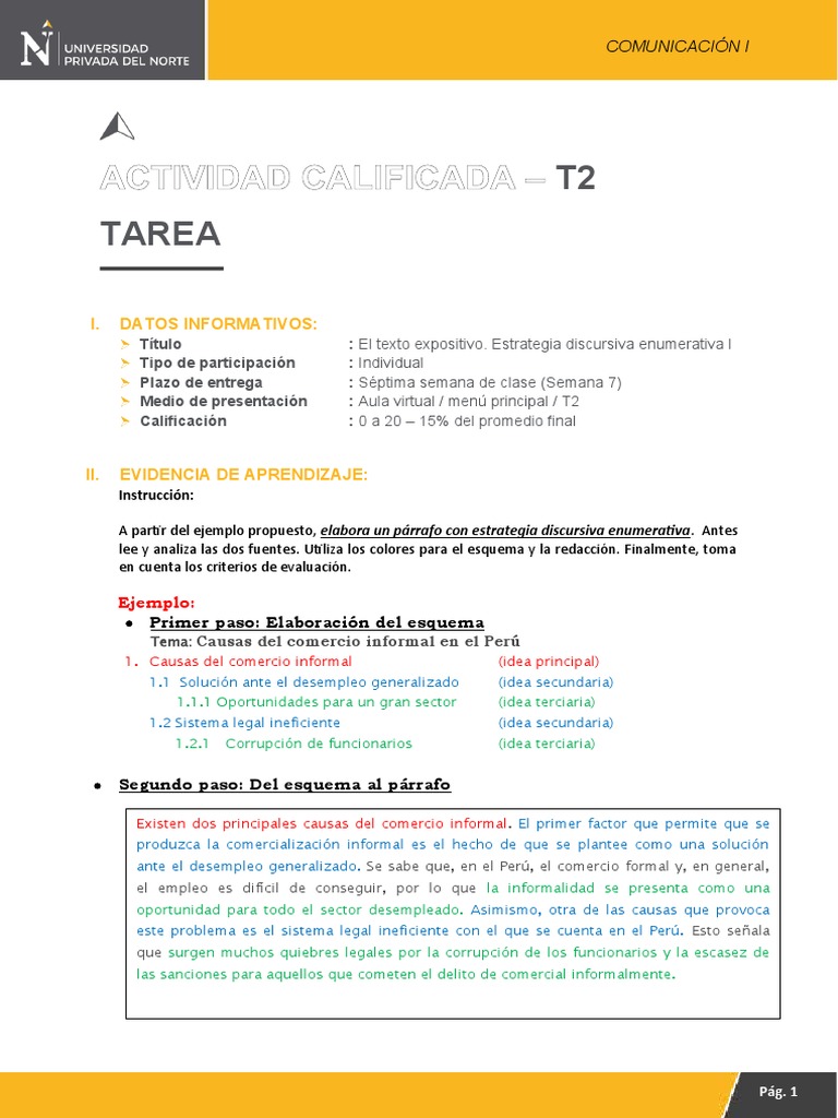 Comunicacion Tarea T2 | PDF
