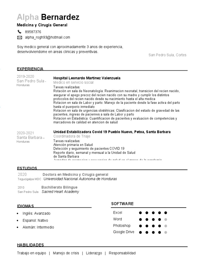 Curriculum-Vitae-Formato Mexico | PDF