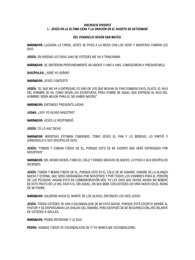 Jueves Santo | PDF | Jesús | Judas Iscariote